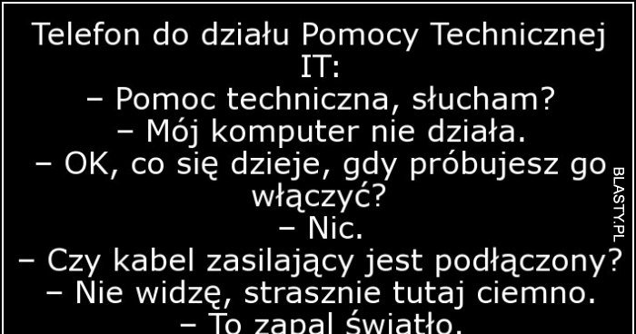 Telefon do działu Pomocy Technicznej IT: memy, gify i śmieszne obrazki ...