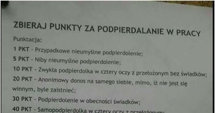 Zbieraj punkty za podpierdalanie w pracy memy, gify i śmieszne obrazki ...