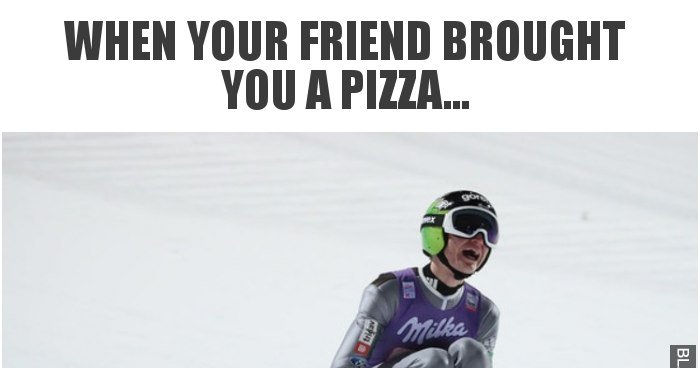 When your friend brought You a pizza... memy, gify i śmieszne obrazki ...