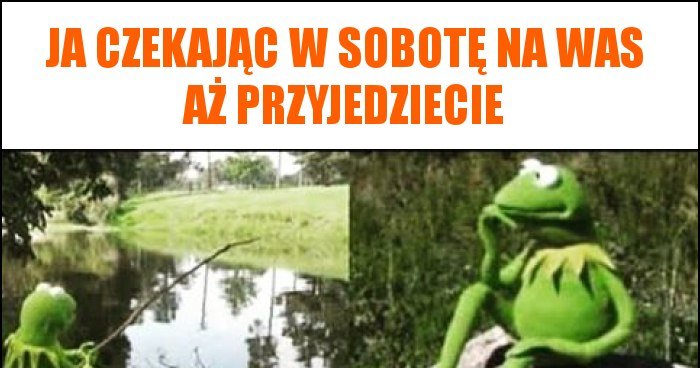 Ja czekając w sobotę na Was aż przyjedziecie memy, gify i śmieszne ...