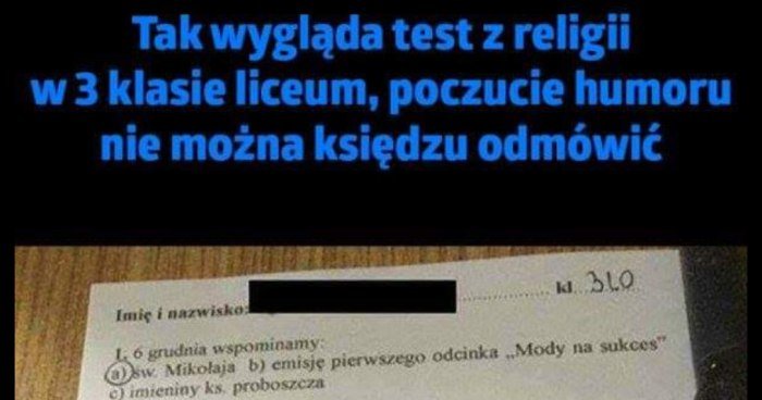 Test z religii memy, gify i śmieszne obrazki facebook, tapety ...