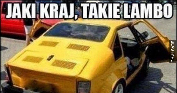 Jaki kraj takie Lambo fiat 126p maluch przeróbka przerobiony tuning ...