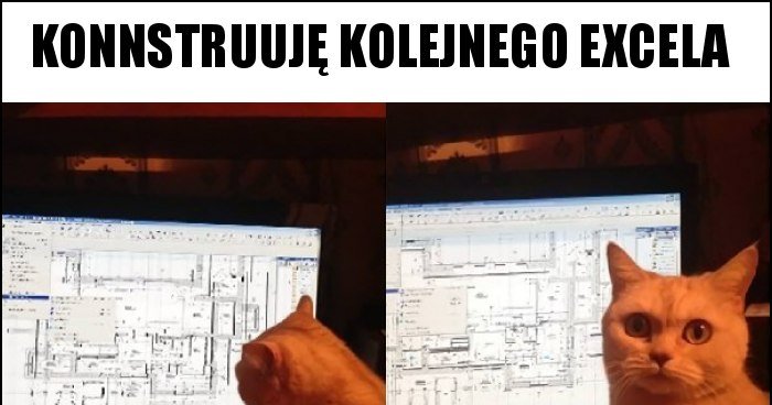 Konnstruuję kolejnego excela memy, gify i śmieszne obrazki facebook ...