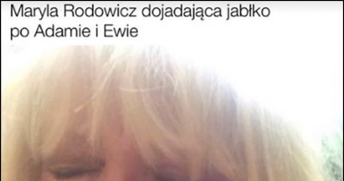Maryla Rodowicz dojadająca jabłko po Adamie i Ewie memy, gify i ...