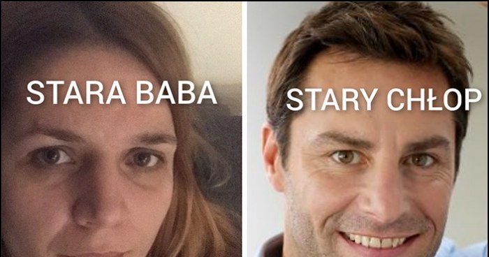 Stara baba vs stary chłop porównanie wyglądu memy, gify i śmieszne ...
