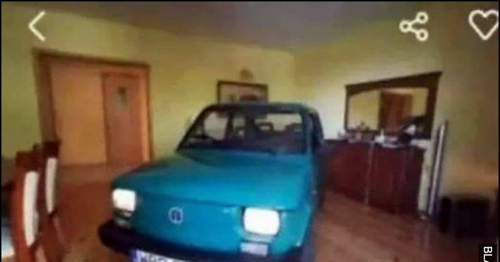 Fiat 126p maluch prosto z salonu z dużego pokoju dosłownie memy, gify i ...