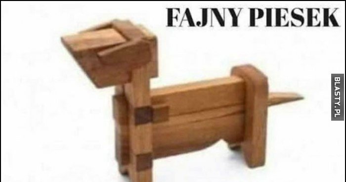 Fajny piesek, szkoda że z dech dosłownie z drewna memy, gify i śmieszne ...