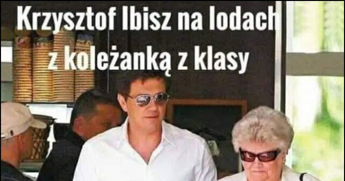 Krzysztof Ibisz na lodach z koleżanką z klasy stara baba kobieta memy ...