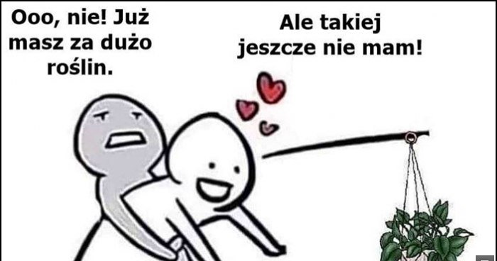 O nie, już masz za dużo roślin. Ale takiej jeszcze nie mam memy, gify i ...