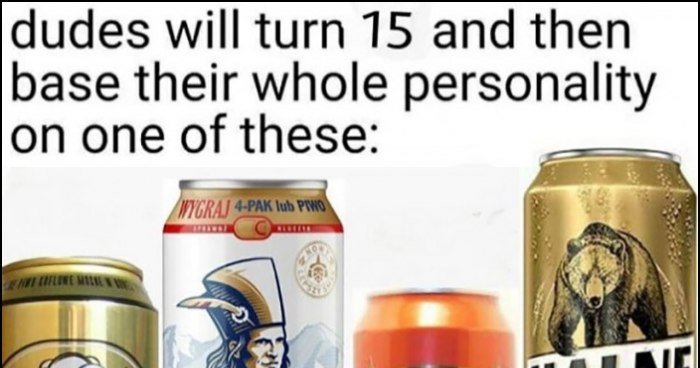 Goście w wieku 15 lat opierają całą swoją osobowość na jednym z nich ...